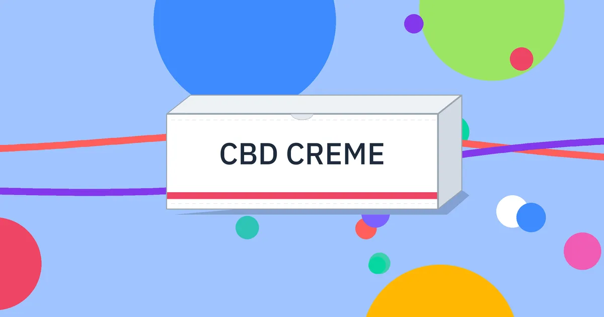 Symbolbild: Packung mit der Aufschrift CBD CREME (PZN 19820131) – Verfügbarkeit und Bezug in Apotheken in Frankfurt am Main