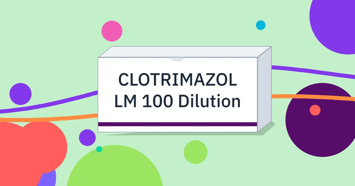 Symbolbild: Packung mit der Aufschrift CLOTRIMAZOL LM 100 Dilution (PZN 12822948) – Verfügbarkeit und Bezug in Apotheken in Frankfurt am Main