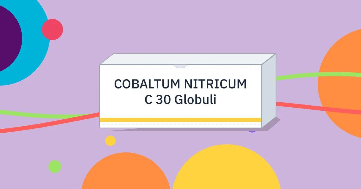Symbolbild: Packung mit der Aufschrift COBALTUM NITRICUM C 30 Globuli (PZN 16690283) – Verfügbarkeit und Bezug in Apotheken in Frankfurt am Main