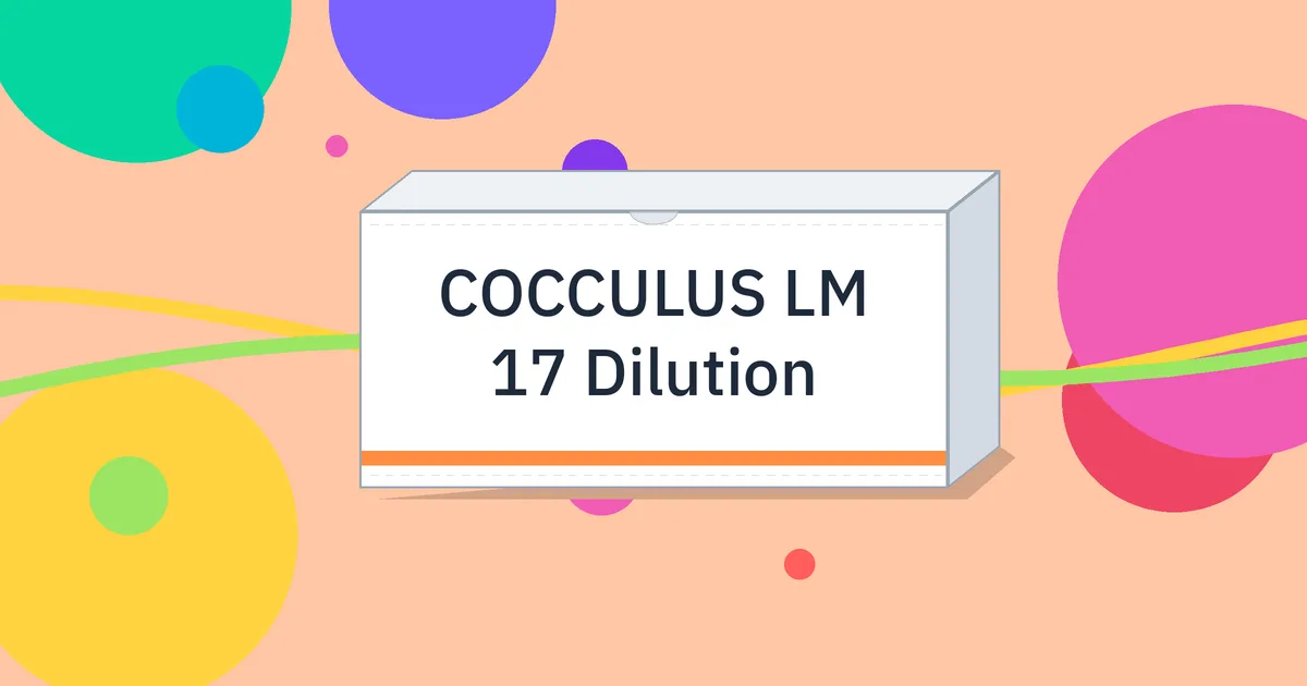 Symbolbild: Packung mit der Aufschrift COCCULUS LM 17 Dilution (PZN 12825013) – Verfügbarkeit und Bezug in Apotheken in Frankfurt am Main