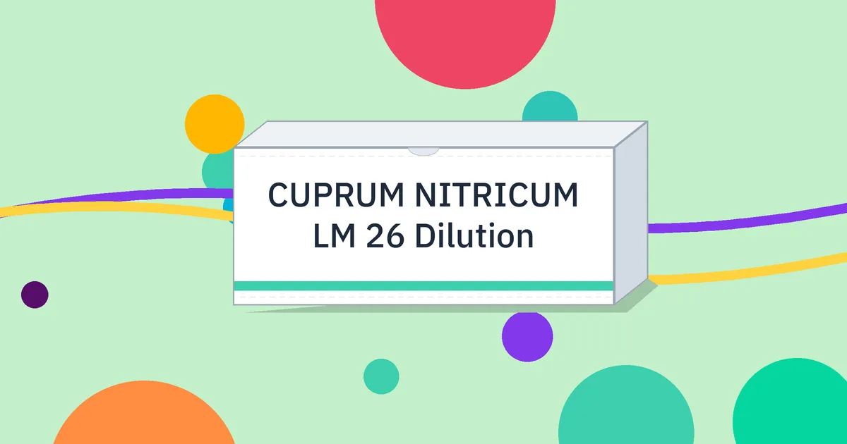 Symbolbild: Packung mit der Aufschrift CUPRUM NITRICUM LM 26 Dilution (PZN 12838731) – Verfügbarkeit und Bezug in Apotheken in Frankfurt am Main