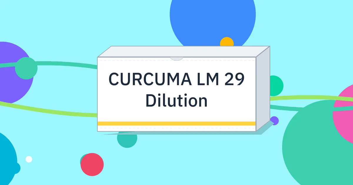 Symbolbild: Packung mit der Aufschrift CURCUMA LM 29 Dilution (PZN 12840188) – Verfügbarkeit und Bezug in Apotheken in Frankfurt am Main
