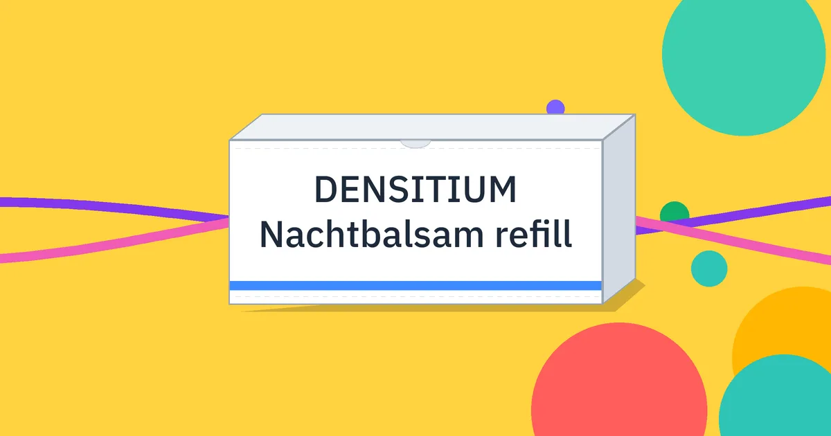 Symbolbild: Packung mit der Aufschrift DENSITIUM Nachtbalsam refill (PZN 20787522) – Verfügbarkeit und Bezug in Apotheken in Frankfurt am Main