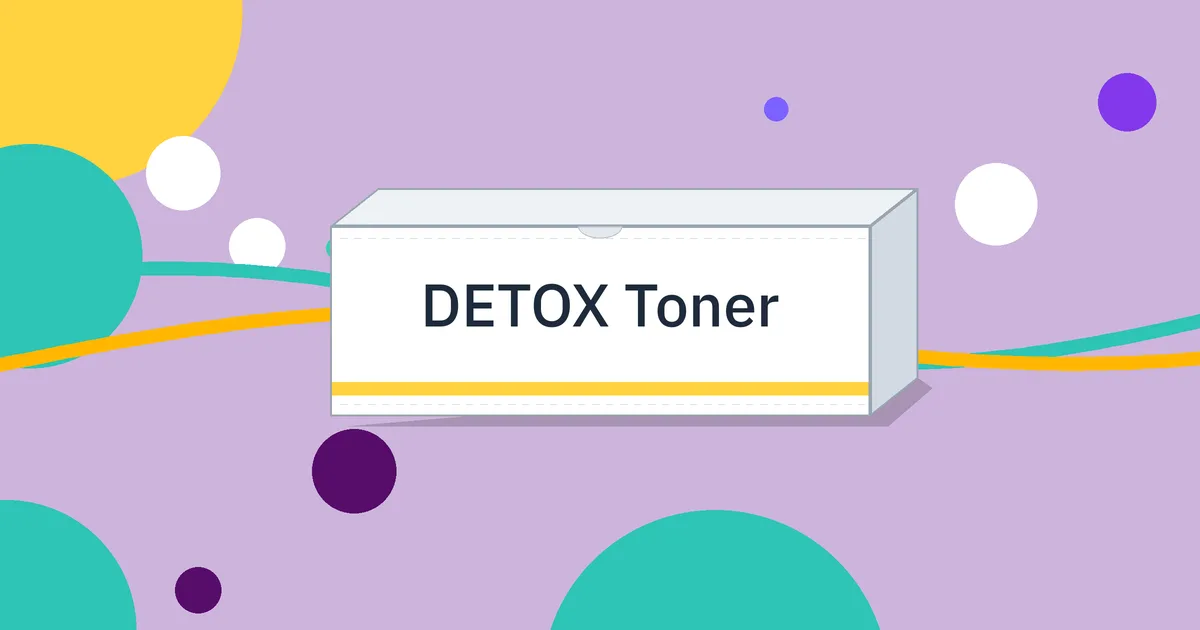 Symbolbild: Packung mit der Aufschrift DETOX Toner (PZN 17886309) – Verfügbarkeit und Bezug in Apotheken in Frankfurt am Main