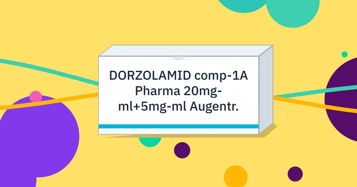 Symbolbild: Packung mit der Aufschrift DORZOLAMID comp-1A Pharma 20mg-ml+5mg-ml Augentr. (PZN 20303079) – Verfügbarkeit und Bezug in Apotheken in Frankfurt am Main