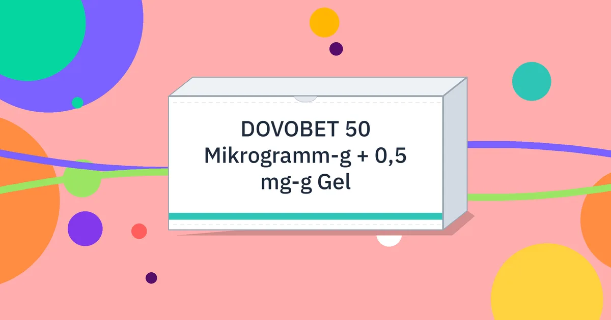 Symbolbild: Packung mit der Aufschrift DOVOBET 50 Mikrogramm-g + 0,5 mg-g Gel (PZN 10525583) – Verfügbarkeit und Bezug in Apotheken in Frankfurt am Main