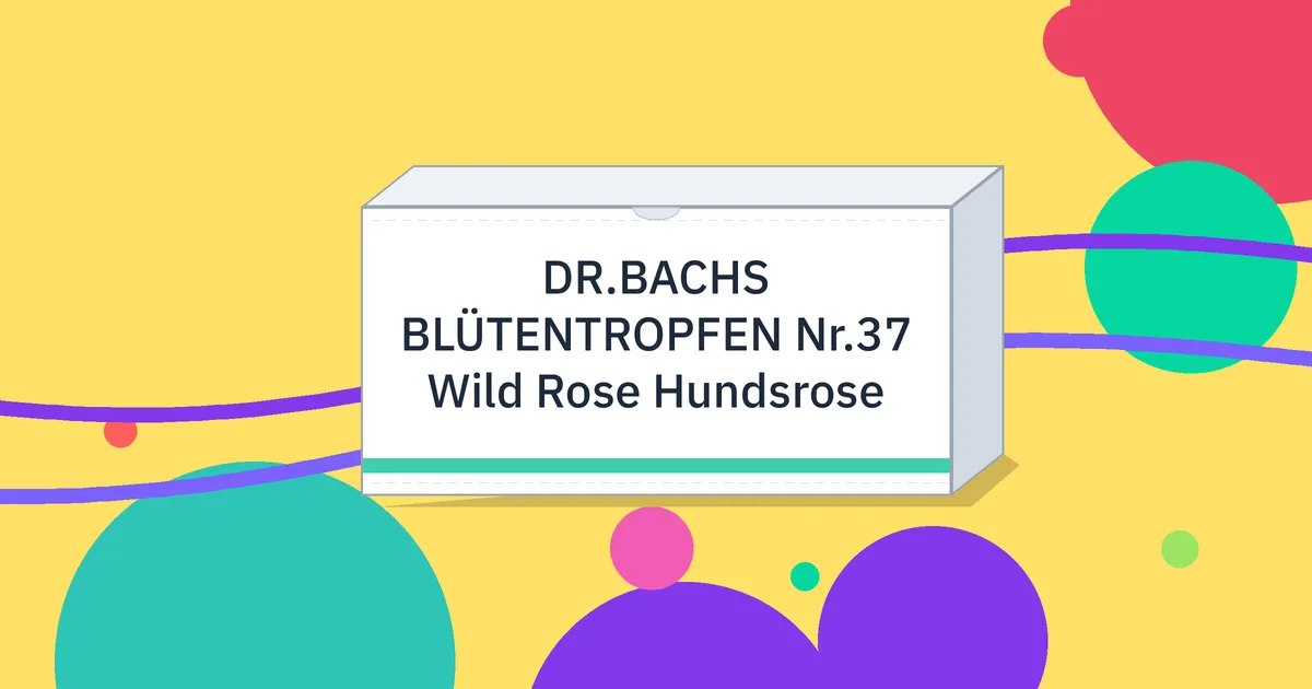 Symbolbild: Packung mit der Aufschrift DR.BACHS BLÜTENTROPFEN Nr.37 Wild Rose Hundsrose (PZN 17193724) – Verfügbarkeit und Bezug in Apotheken in Frankfurt am Main