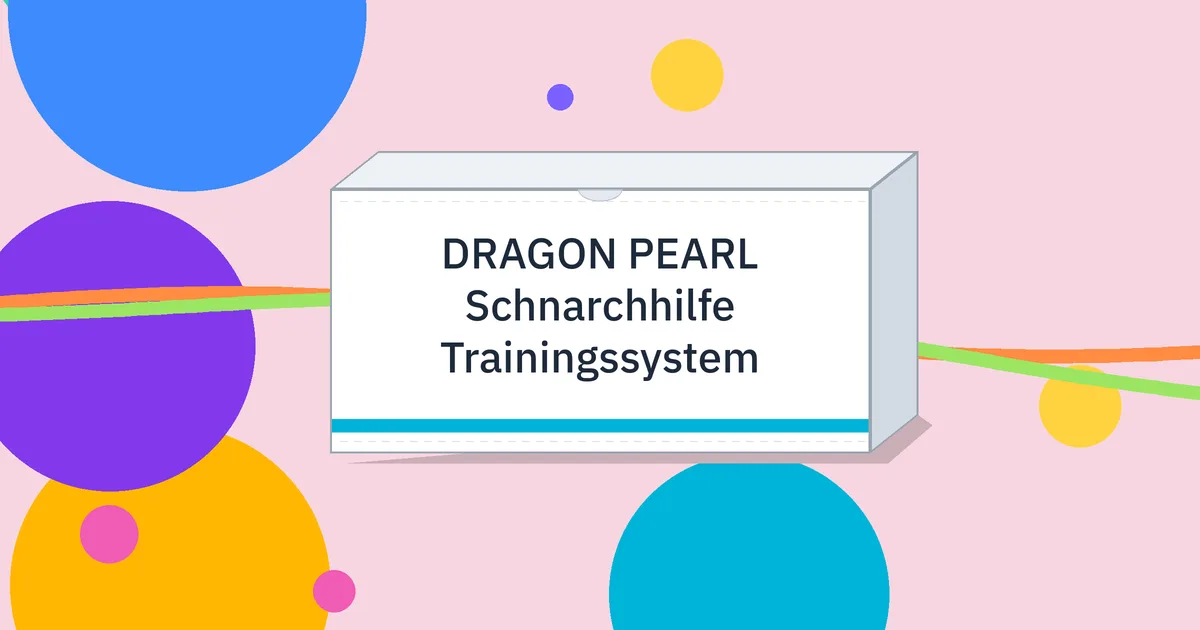 Symbolbild: Packung mit der Aufschrift DRAGON PEARL Schnarchhilfe Trainingssystem (PZN 12408172) – Verfügbarkeit und Bezug in Apotheken in Frankfurt am Main