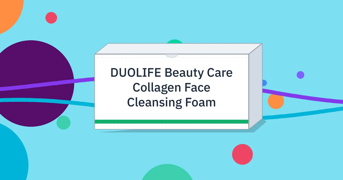 Symbolbild: Packung mit der Aufschrift DUOLIFE Beauty Care Collagen Face Cleansing Foam (PZN 18159824) – Verfügbarkeit und Bezug in Apotheken in Frankfurt am Main