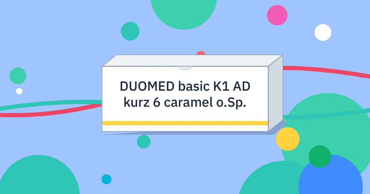 Symbolbild: Packung mit der Aufschrift DUOMED basic K1 AD kurz 6 caramel o.Sp. (PZN 20903945) – Verfügbarkeit und Bezug in Apotheken in Frankfurt am Main