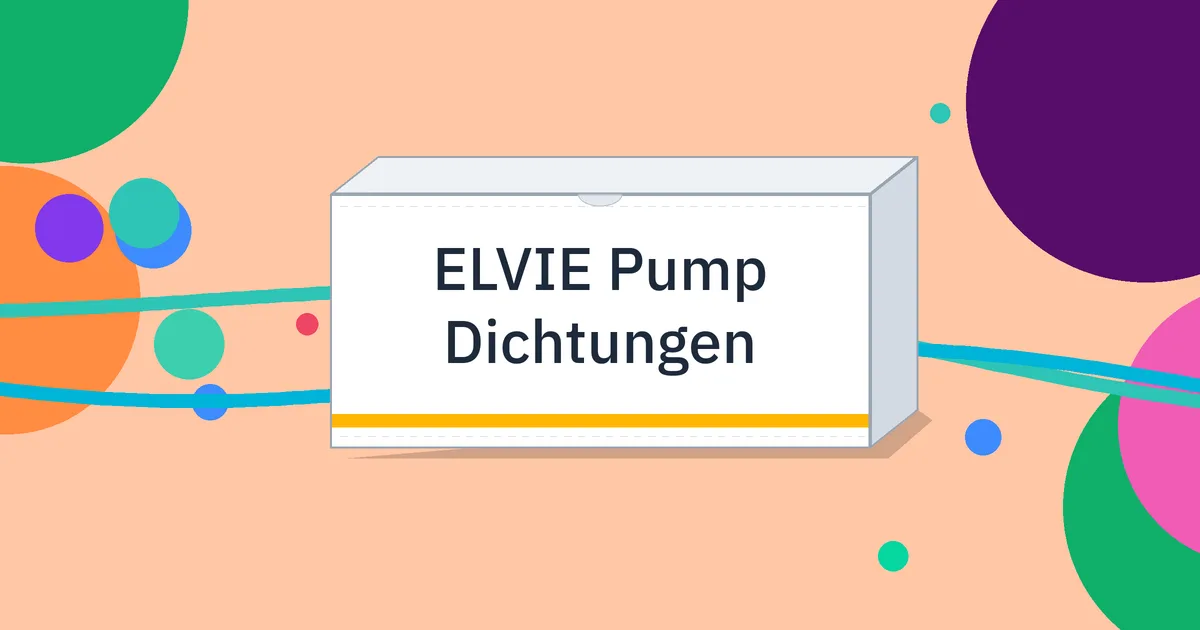 Symbolbild: Packung mit der Aufschrift ELVIE Pump Dichtungen (PZN 18098258) – Verfügbarkeit und Bezug in Apotheken in Frankfurt am Main