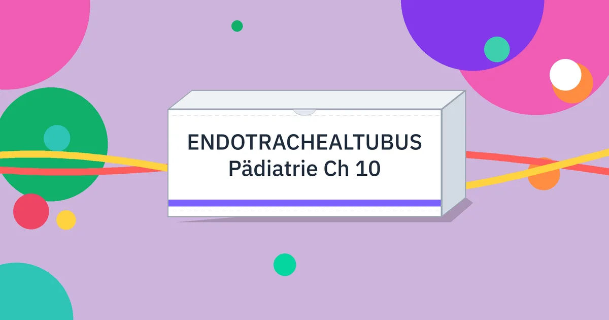 Symbolbild: Packung mit der Aufschrift ENDOTRACHEALTUBUS Pädiatrie Ch 10 (PZN 04472204) – Verfügbarkeit und Bezug in Apotheken in Frankfurt am Main
