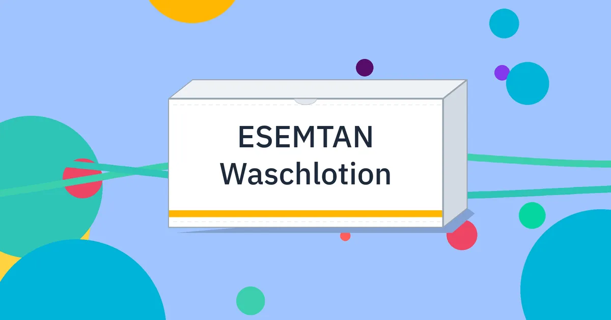 Symbolbild: Packung mit der Aufschrift ESEMTAN Waschlotion (PZN 07707429) – Verfügbarkeit und Bezug in Apotheken in Frankfurt am Main