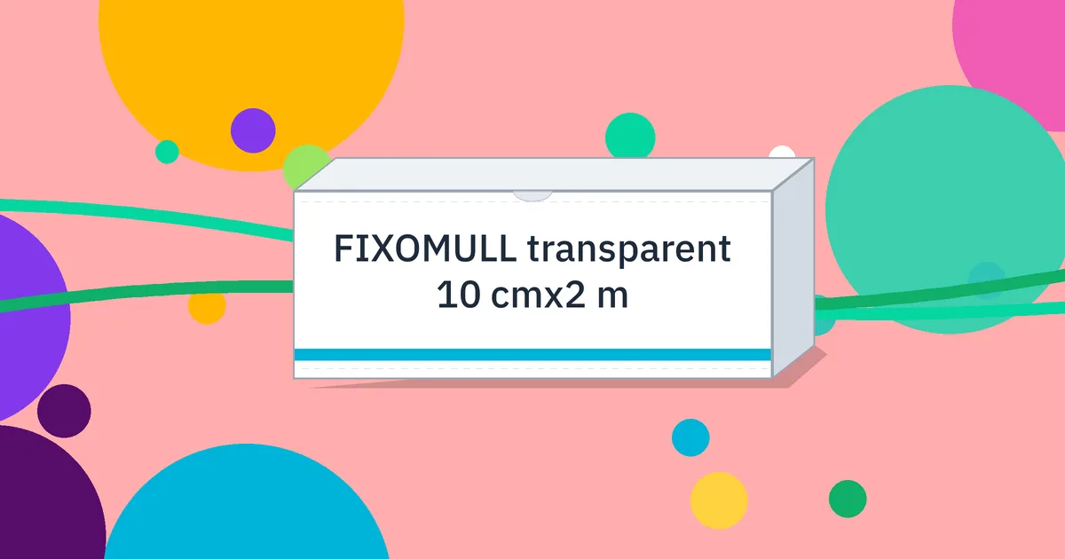 Symbolbild: Packung mit der Aufschrift FIXOMULL transparent 10 cmx2 m (PZN 18840249) – Verfügbarkeit und Bezug in Apotheken in Frankfurt am Main