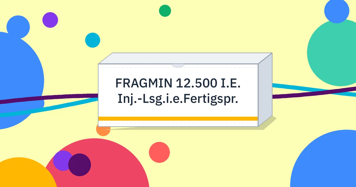 Symbolbild: Packung mit der Aufschrift FRAGMIN 12.500 I.E. Inj.-Lsg.i.e.Fertigspr. (PZN 11367689) – Verfügbarkeit und Bezug in Apotheken in Frankfurt am Main