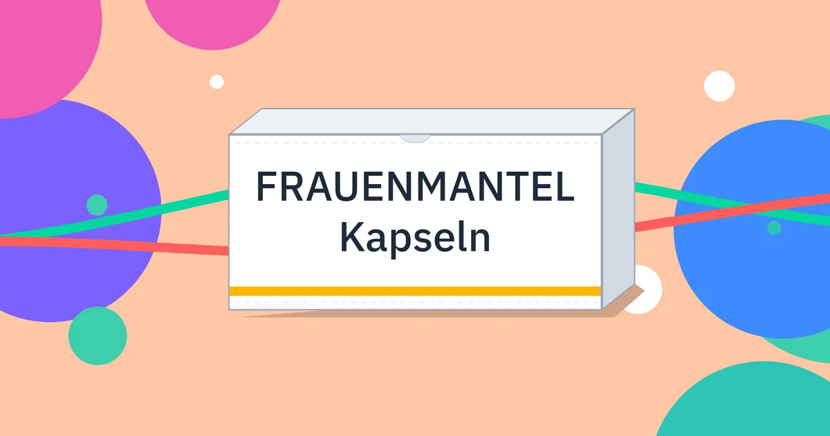 Symbolbild: Packung mit der Aufschrift FRAUENMANTEL Kapseln (PZN 08611016) – Verfügbarkeit und Bezug in Apotheken in Frankfurt am Main