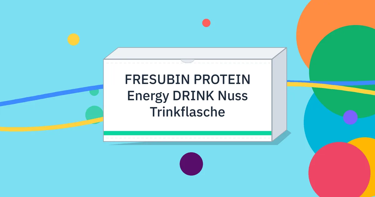 Symbolbild: Packung mit der Aufschrift FRESUBIN PROTEIN Energy DRINK Nuss Trinkflasche (PZN 19750519) – Verfügbarkeit und Bezug in Apotheken in Frankfurt am Main