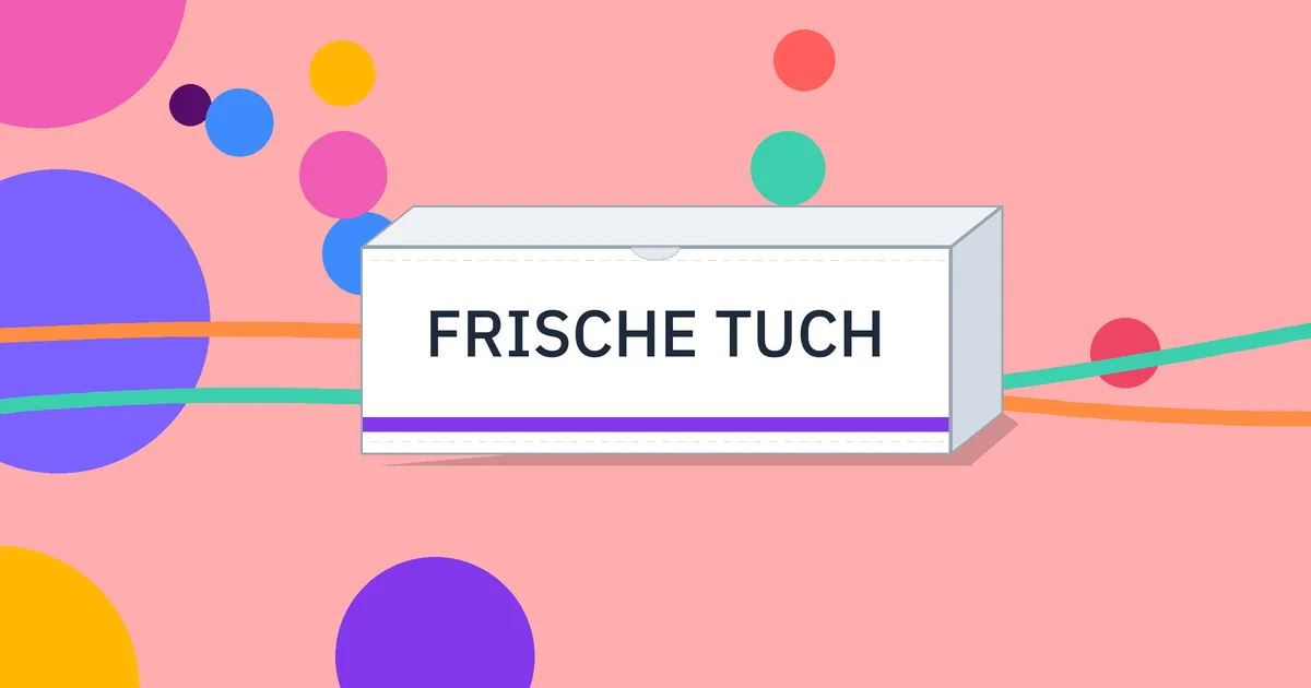 Symbolbild: Packung mit der Aufschrift FRISCHE TUCH (PZN 02705064) – Verfügbarkeit und Bezug in Apotheken in Frankfurt am Main