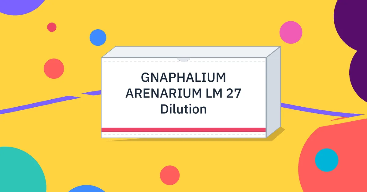 Symbolbild: Packung mit der Aufschrift GNAPHALIUM ARENARIUM LM 27 Dilution (PZN 13544859) – Verfügbarkeit und Bezug in Apotheken in Frankfurt am Main