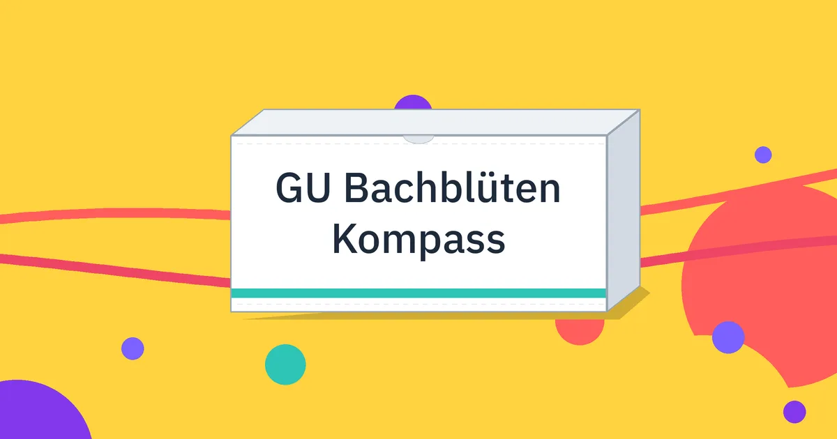 Symbolbild: Packung mit der Aufschrift GU Bachblüten Kompass (PZN 11600453) – Verfügbarkeit und Bezug in Apotheken in Frankfurt am Main