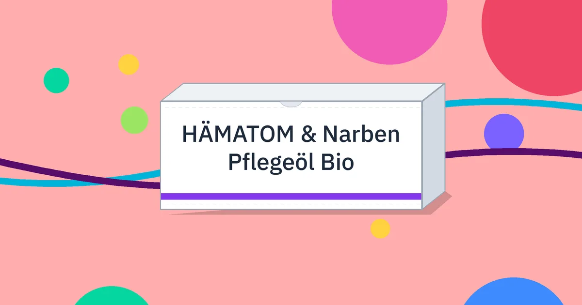 Symbolbild: Packung mit der Aufschrift HÄMATOM & Narben Pflegeöl Bio (PZN 19975750) – Verfügbarkeit und Bezug in Apotheken in Frankfurt am Main