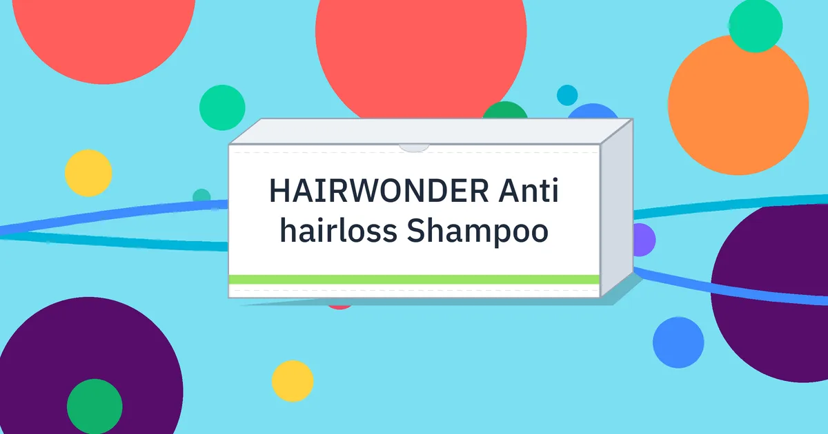 Symbolbild: Packung mit der Aufschrift HAIRWONDER Anti hairloss Shampoo (PZN 09300117) – Verfügbarkeit und Bezug in Apotheken in Frankfurt am Main