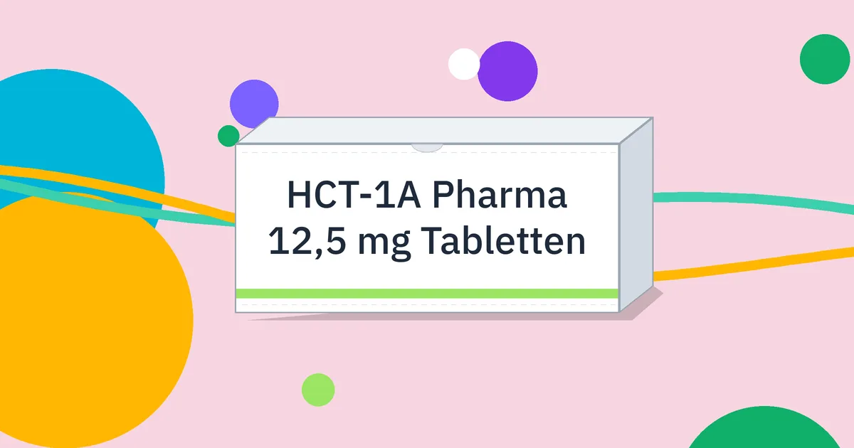 Symbolbild: Packung mit der Aufschrift HCT-1A Pharma 12,5 mg Tabletten (PZN 06453197) – Verfügbarkeit und Bezug in Apotheken in Frankfurt am Main