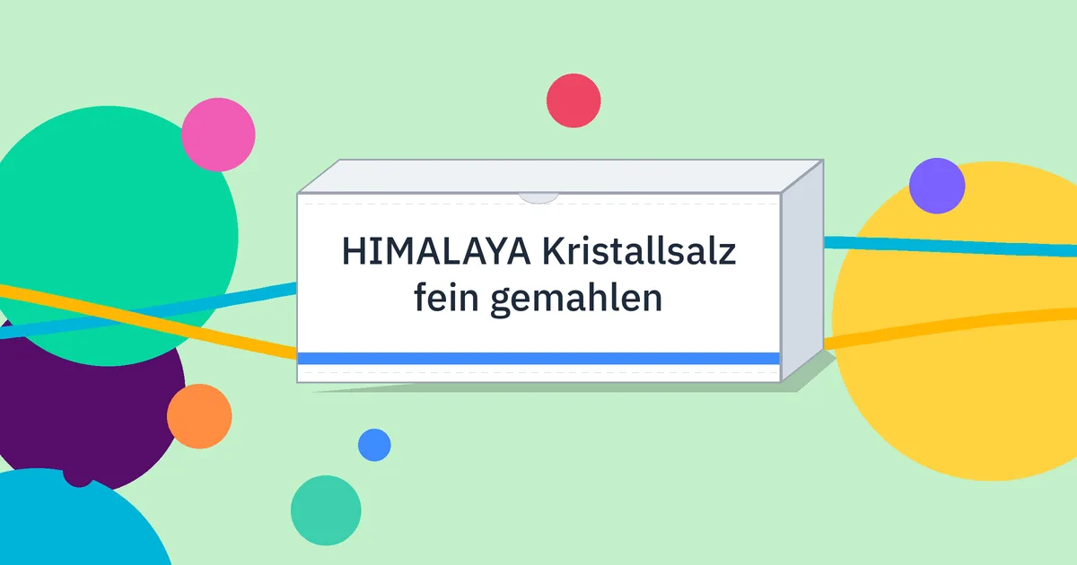 Symbolbild: Packung mit der Aufschrift HIMALAYA Kristallsalz fein gemahlen (PZN 19362970) – Verfügbarkeit und Bezug in Apotheken in Frankfurt am Main