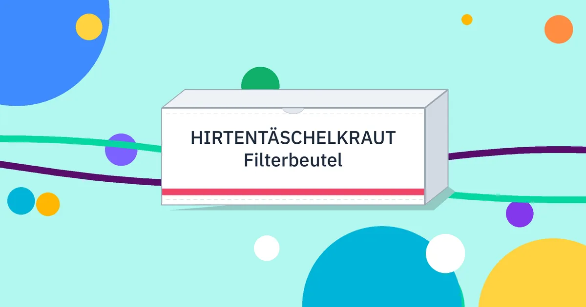 Symbolbild: Packung mit der Aufschrift HIRTENTÄSCHELKRAUT Filterbeutel (PZN 00589636) – Verfügbarkeit und Bezug in Apotheken in Frankfurt am Main