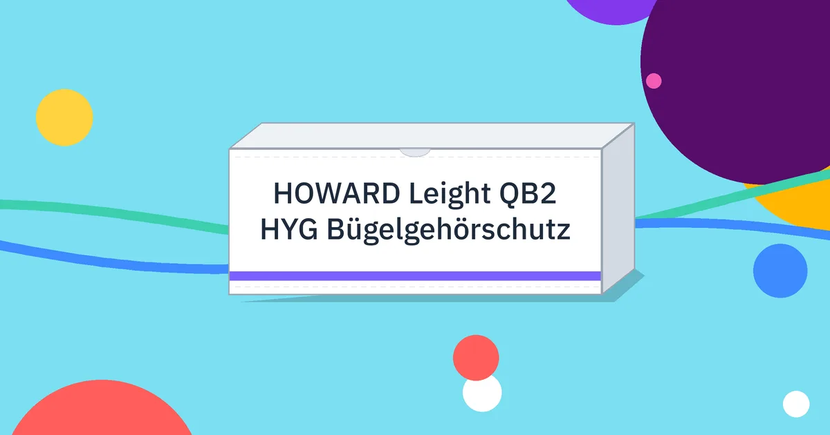 Symbolbild: Packung mit der Aufschrift HOWARD Leight QB2 HYG Bügelgehörschutz (PZN 01062227) – Verfügbarkeit und Bezug in Apotheken in Frankfurt am Main