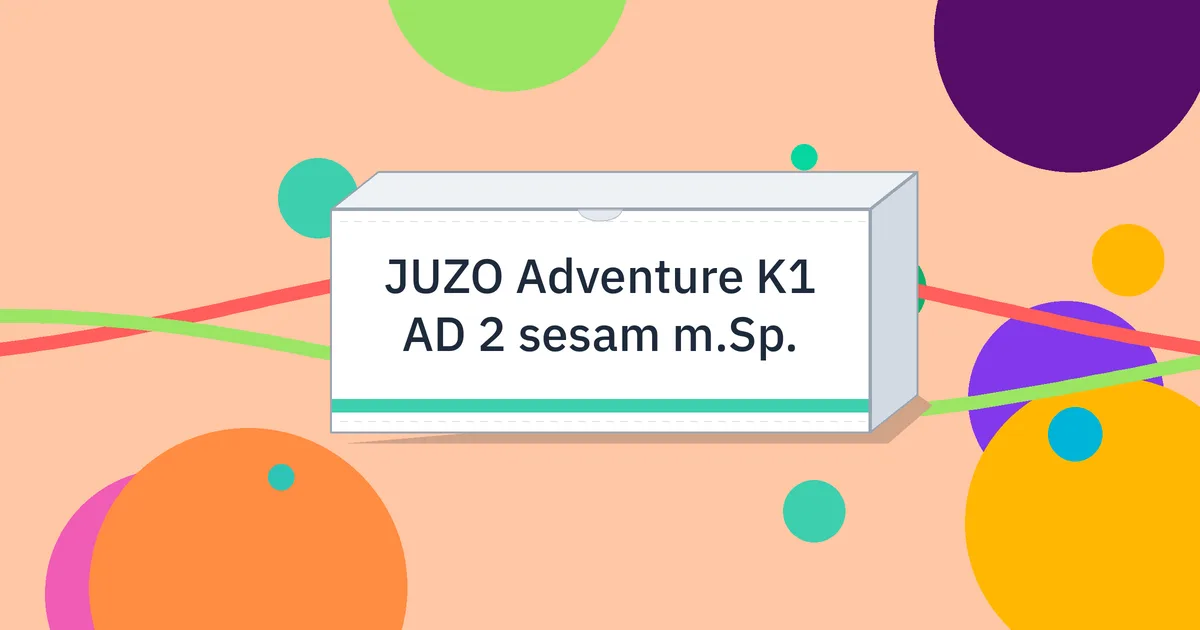 Symbolbild: Packung mit der Aufschrift JUZO Adventure K1 AD 2 sesam m.Sp. (PZN 16492040) – Verfügbarkeit und Bezug in Apotheken in Frankfurt am Main