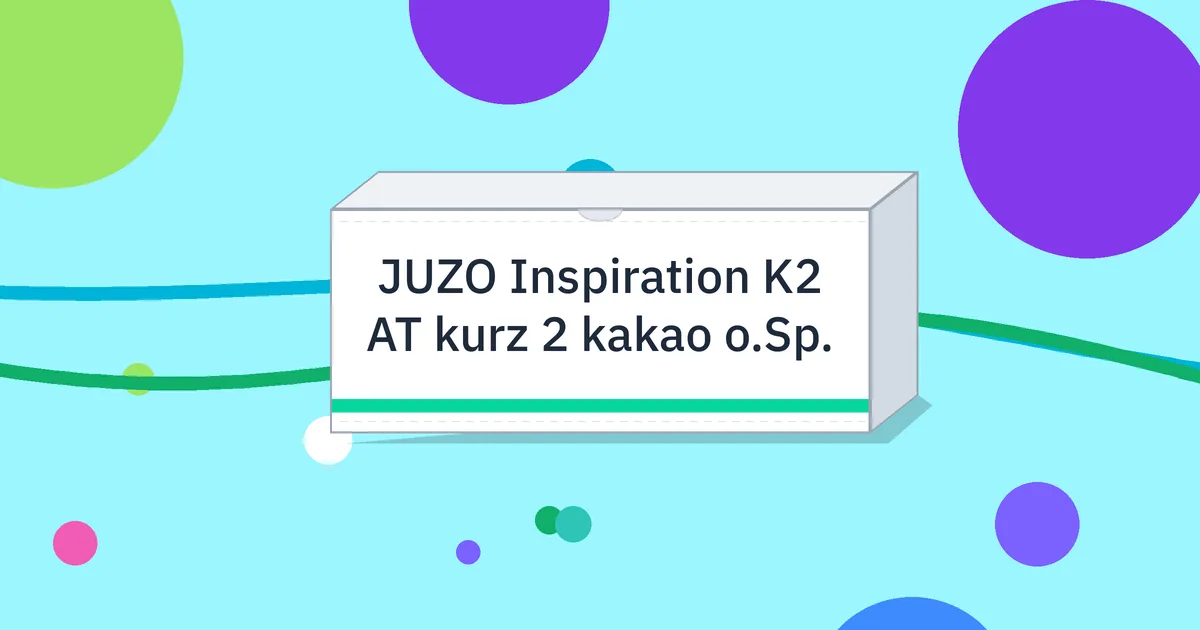 Symbolbild: Packung mit der Aufschrift JUZO Inspiration K2 AT kurz 2 kakao o.Sp. (PZN 14930754) – Verfügbarkeit und Bezug in Apotheken in Frankfurt am Main