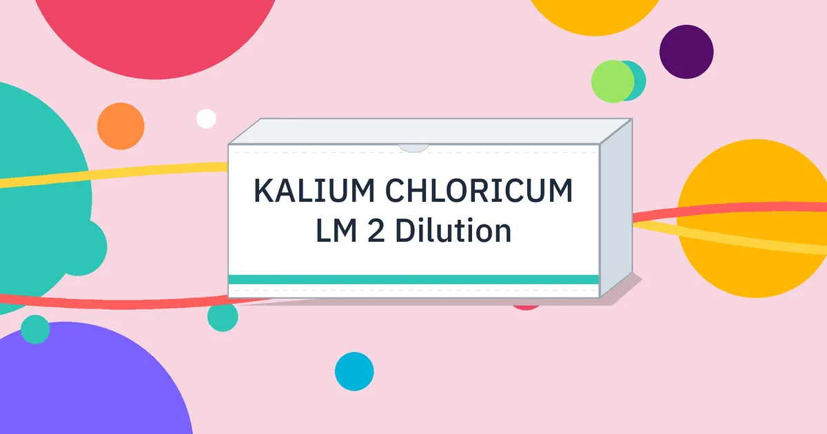 Symbolbild: Packung mit der Aufschrift KALIUM CHLORICUM LM 2 Dilution (PZN 12918594) – Verfügbarkeit und Bezug in Apotheken in Frankfurt am Main