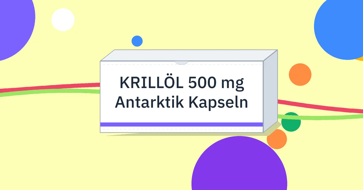 Symbolbild: Packung mit der Aufschrift KRILLÖL 500 mg Antarktik Kapseln (PZN 02036367) – Verfügbarkeit und Bezug in Apotheken in Frankfurt am Main
