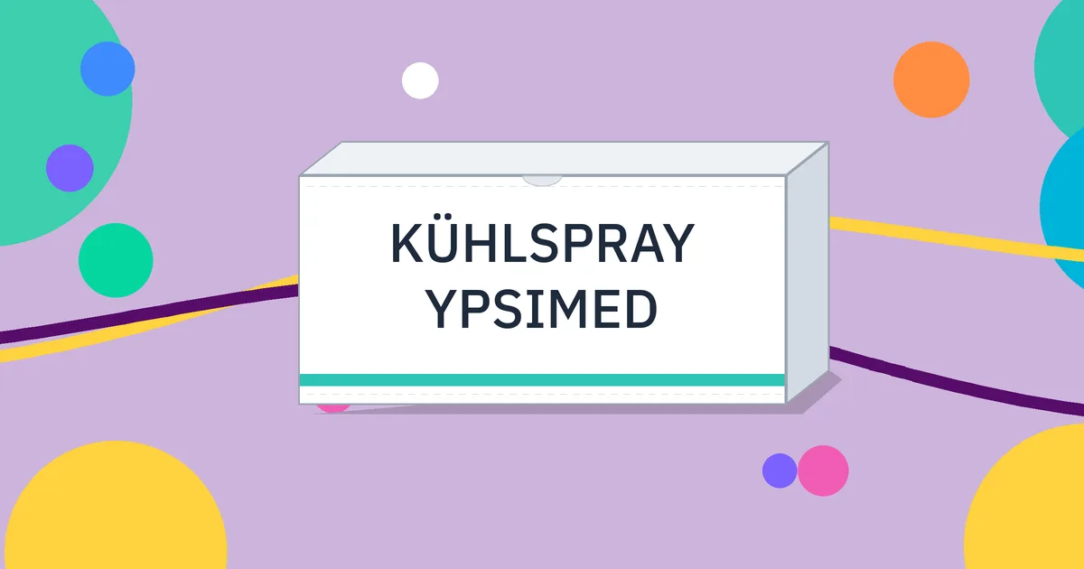Symbolbild: Packung mit der Aufschrift KÜHLSPRAY YPSIMED (PZN 05556676) – Verfügbarkeit und Bezug in Apotheken in Frankfurt am Main