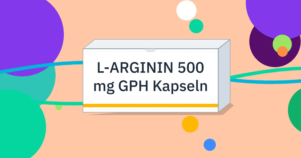 Symbolbild: Packung mit der Aufschrift L-ARGININ 500 mg GPH Kapseln (PZN 01401706) – Verfügbarkeit und Bezug in Apotheken in Frankfurt am Main