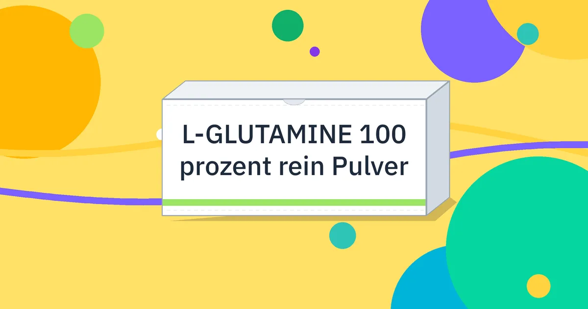 Symbolbild: Packung mit der Aufschrift L-GLUTAMINE 100 prozent rein Pulver (PZN 02235291) – Verfügbarkeit und Bezug in Apotheken in Frankfurt am Main