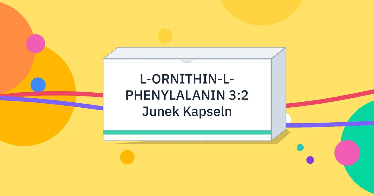 Symbolbild: Packung mit der Aufschrift L-ORNITHIN-L-PHENYLALANIN 3:2 Junek Kapseln (PZN 00983787) – Verfügbarkeit und Bezug in Apotheken in Frankfurt am Main