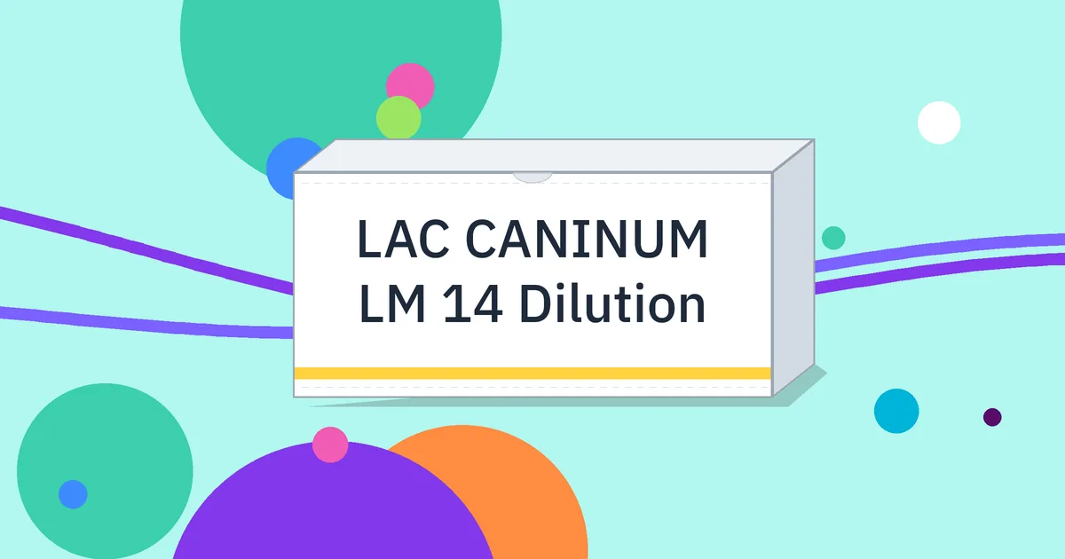 Symbolbild: Packung mit der Aufschrift LAC CANINUM LM 14 Dilution (PZN 12928948) – Verfügbarkeit und Bezug in Apotheken in Frankfurt am Main