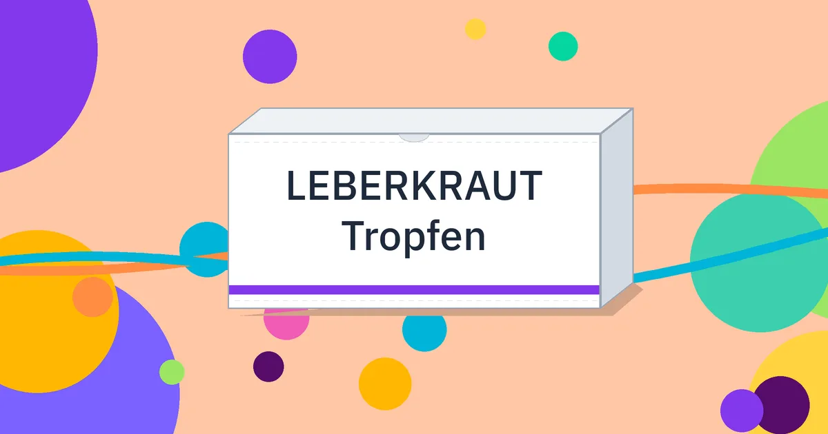 Symbolbild: Packung mit der Aufschrift LEBERKRAUT Tropfen (PZN 18439593) – Verfügbarkeit und Bezug in Apotheken in Frankfurt am Main