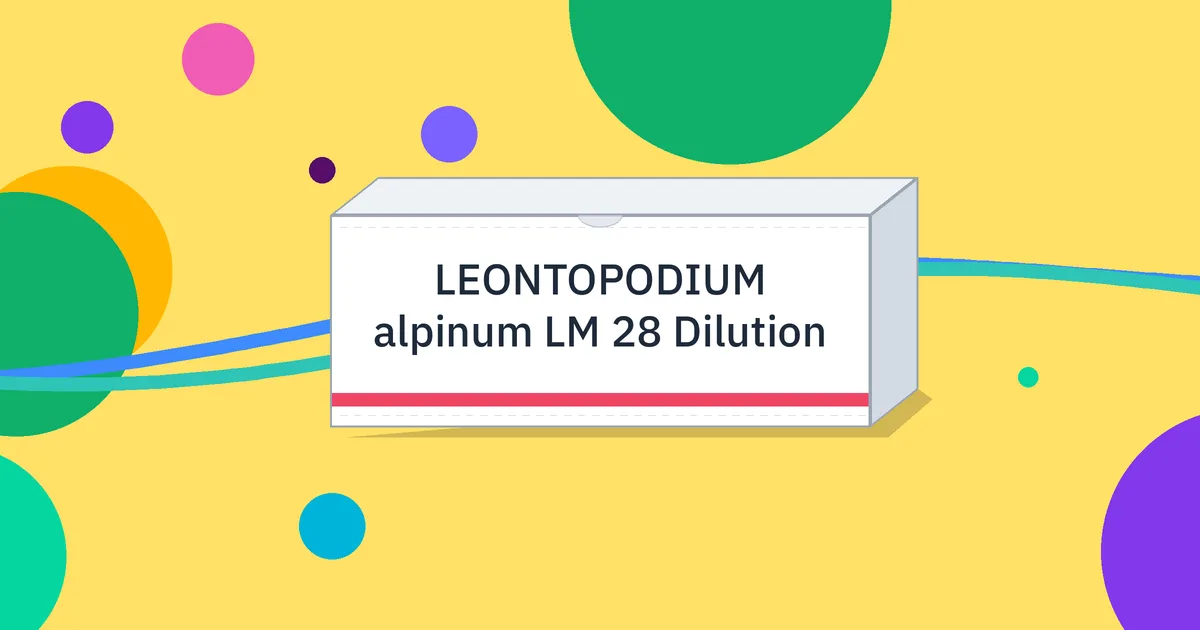 Symbolbild: Packung mit der Aufschrift LEONTOPODIUM alpinum LM 28 Dilution (PZN 13525632) – Verfügbarkeit und Bezug in Apotheken in Frankfurt am Main