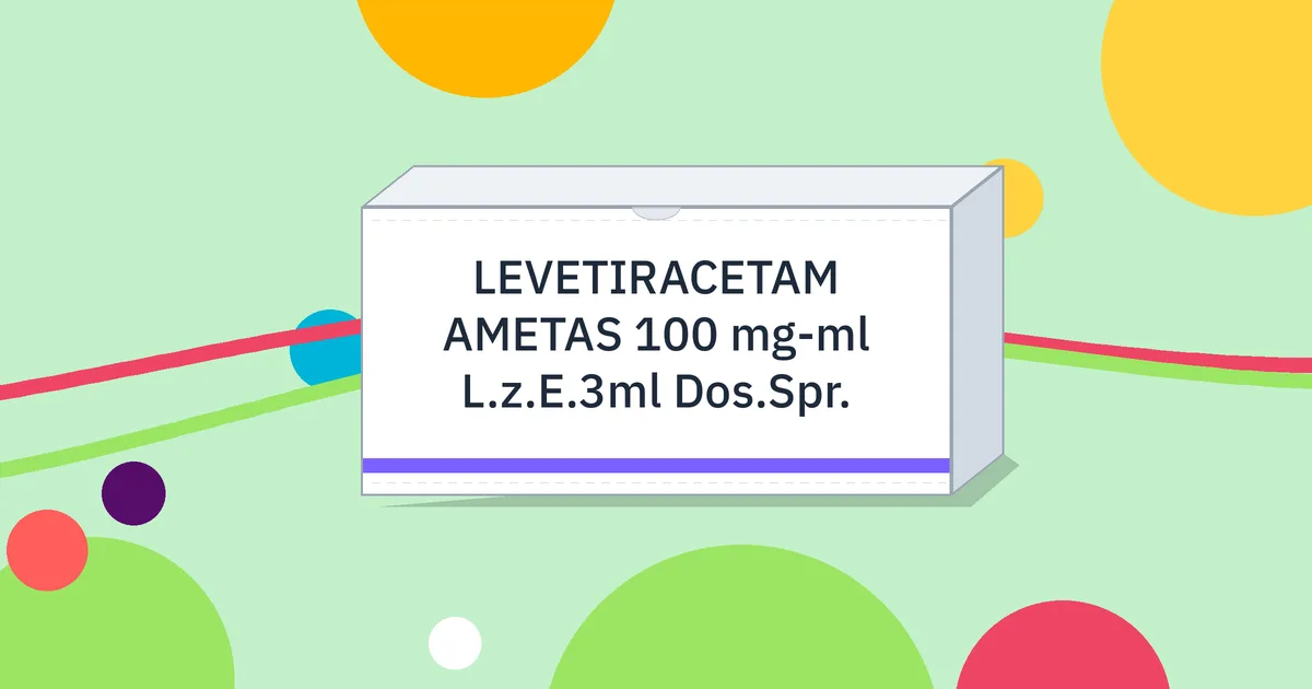 Symbolbild: Packung mit der Aufschrift LEVETIRACETAM AMETAS 100 mg-ml L.z.E.3ml Dos.Spr. (PZN 17903278) – Verfügbarkeit und Bezug in Apotheken in Frankfurt am Main