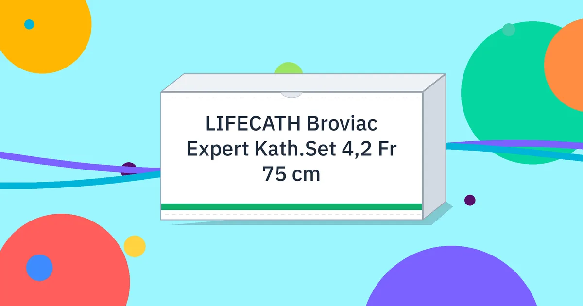 Symbolbild: Packung mit der Aufschrift LIFECATH Broviac Expert Kath.Set 4,2 Fr 75 cm (PZN 16505943) – Verfügbarkeit und Bezug in Apotheken in Frankfurt am Main