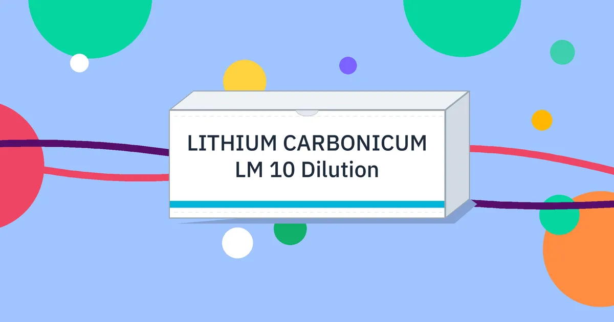 Symbolbild: Packung mit der Aufschrift LITHIUM CARBONICUM LM 10 Dilution (PZN 12931502) – Verfügbarkeit und Bezug in Apotheken in Frankfurt am Main