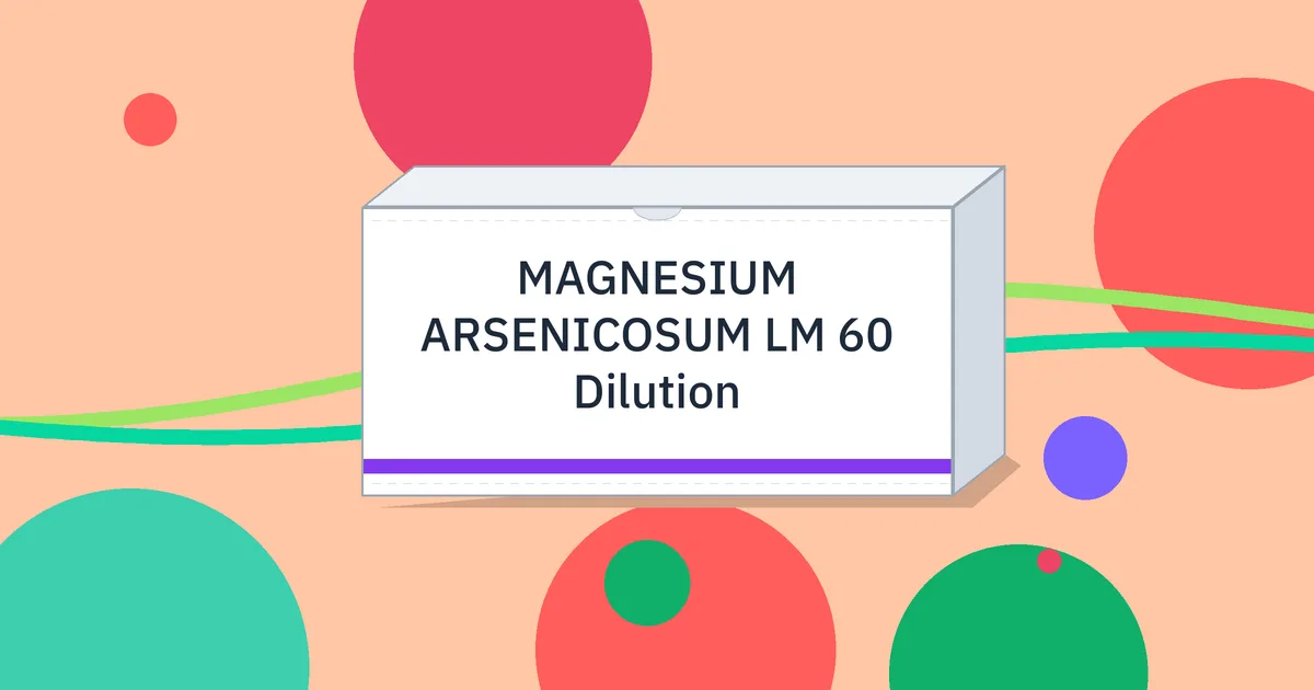 Symbolbild: Packung mit der Aufschrift MAGNESIUM ARSENICOSUM LM 60 Dilution (PZN 12936385) – Verfügbarkeit und Bezug in Apotheken in Frankfurt am Main