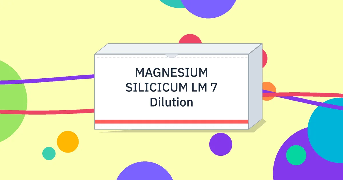 Symbolbild: Packung mit der Aufschrift MAGNESIUM SILICICUM LM 7 Dilution (PZN 12939567) – Verfügbarkeit und Bezug in Apotheken in Frankfurt am Main