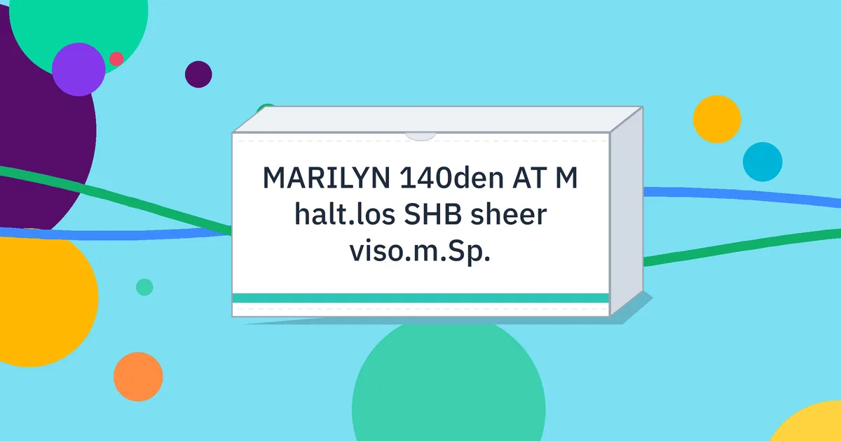 Symbolbild: Packung mit der Aufschrift MARILYN 140den AT M halt.los SHB sheer viso.m.Sp. (PZN 16186917) – Verfügbarkeit und Bezug in Apotheken in Frankfurt am Main