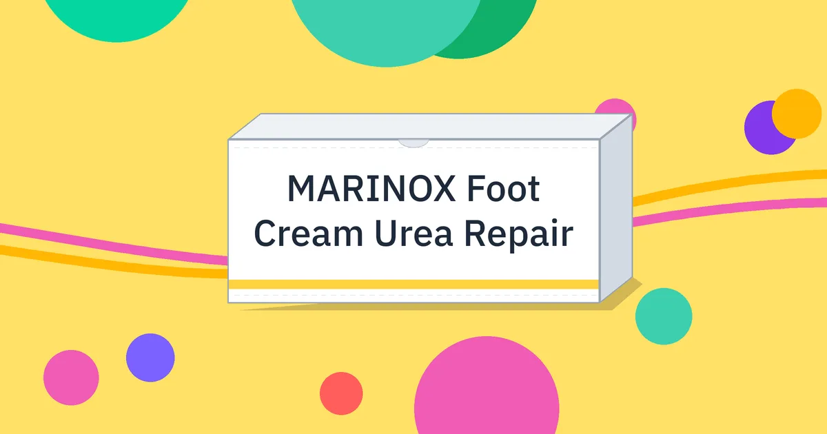 Symbolbild: Packung mit der Aufschrift MARINOX Foot Cream Urea Repair (PZN 13234627) – Verfügbarkeit und Bezug in Apotheken in Frankfurt am Main