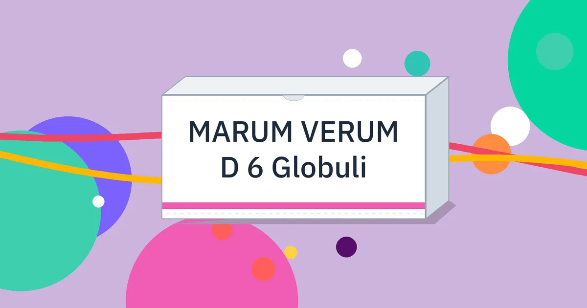 Symbolbild: Packung mit der Aufschrift MARUM VERUM D 6 Globuli (PZN 04226669) – Verfügbarkeit und Bezug in Apotheken in Frankfurt am Main