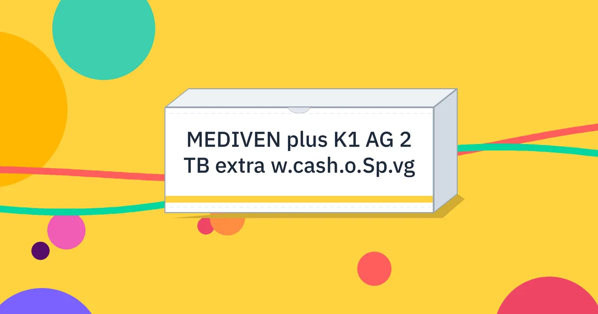 Symbolbild: Packung mit der Aufschrift MEDIVEN plus K1 AG 2 TB extra w.cash.o.Sp.vg (PZN 15066370) – Verfügbarkeit und Bezug in Apotheken in Frankfurt am Main
